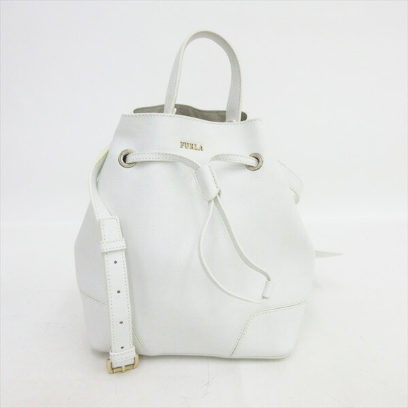 Furla | Bags | Furla Tote Bag Crossbody White Leather | Poshmark